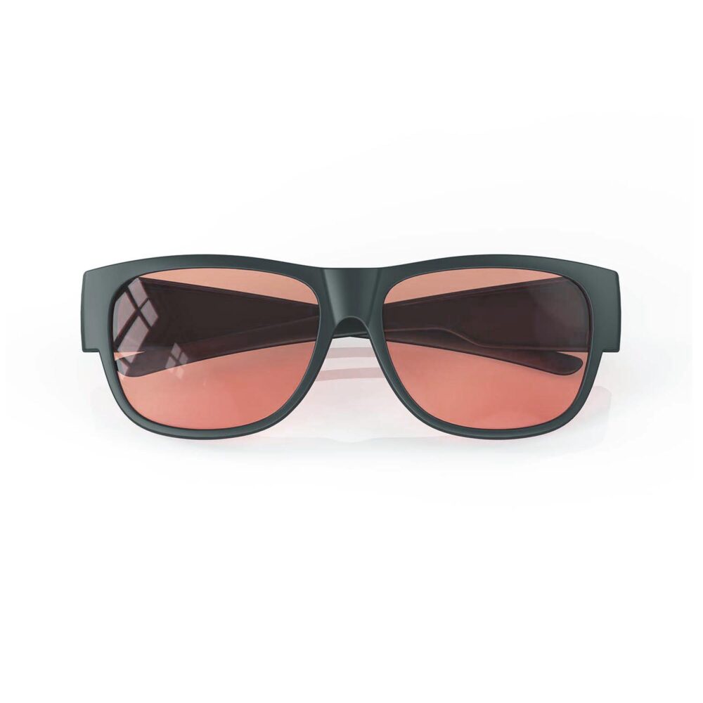 Rose Relief™ Square Fitover Pink Migraine Glasses | Gloojo