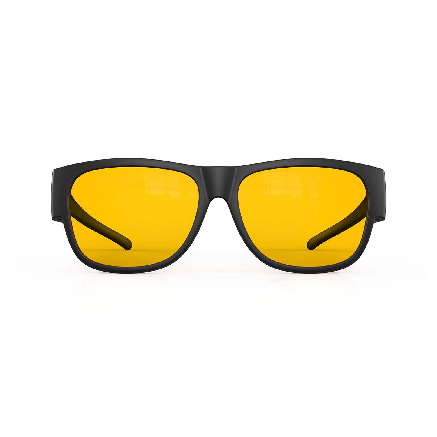 Amber Shield Square Fitover Light Sensitivity Glasses | Gloojo