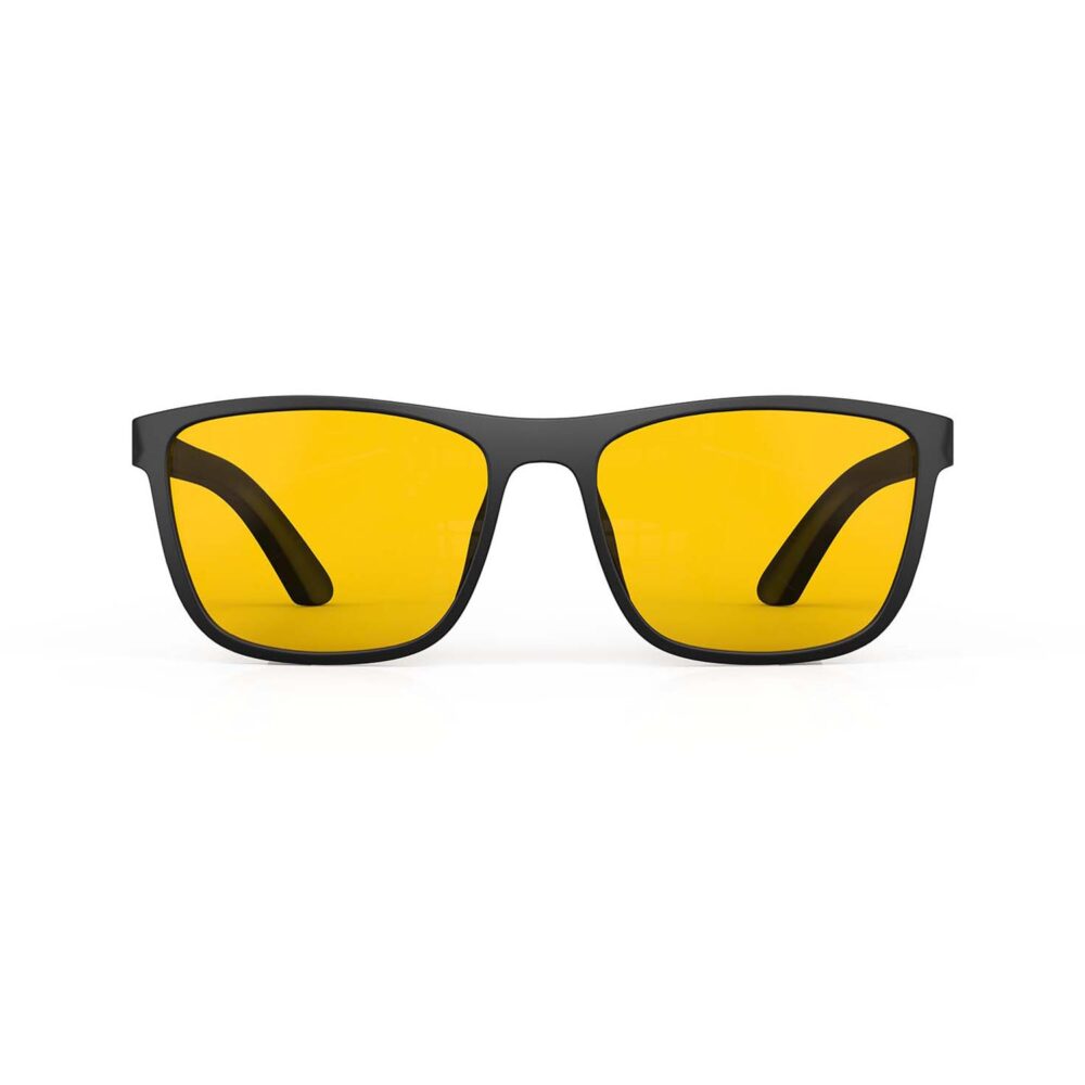 Amber Shield Wayfarer Light Sensitivity Glasses | Gloojo