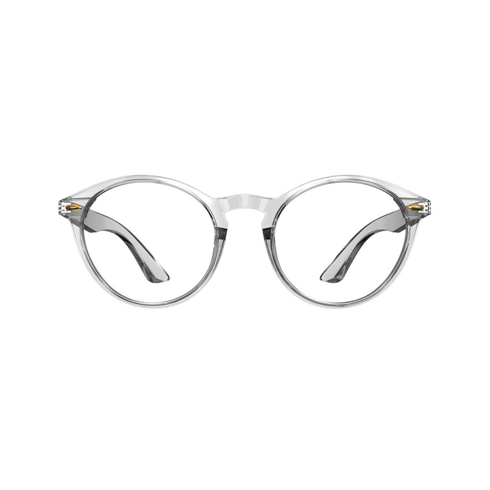 Round Transparent Computer and Gaming Glasses - Clear | Gloojo