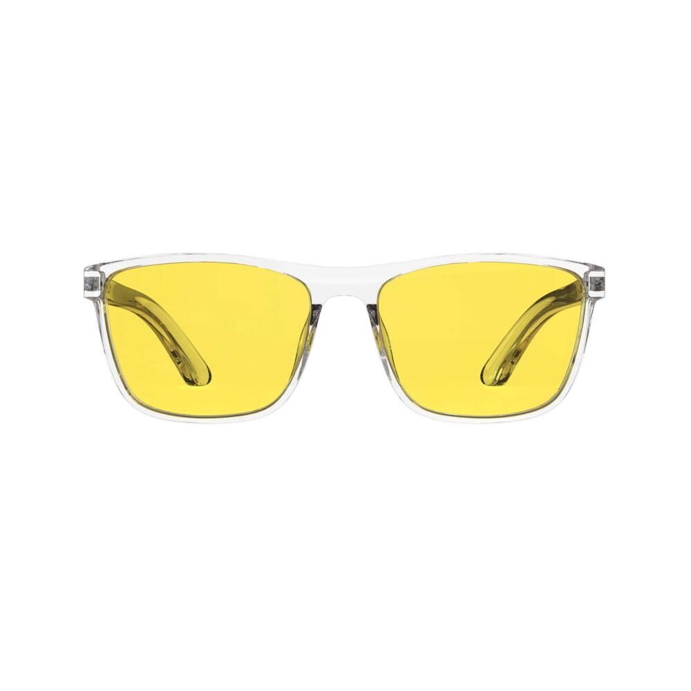 Sun Boost Wayfarer Yellow Screen Glasses - Clear | Gloojo