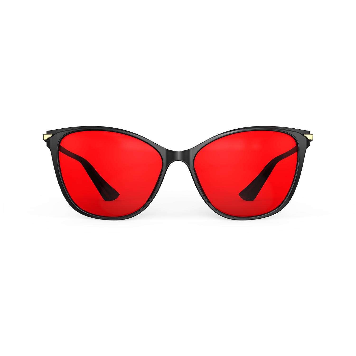 Night Ease™ Cat Eye Red Lens Glasses for Sleep - Black | Gloojo