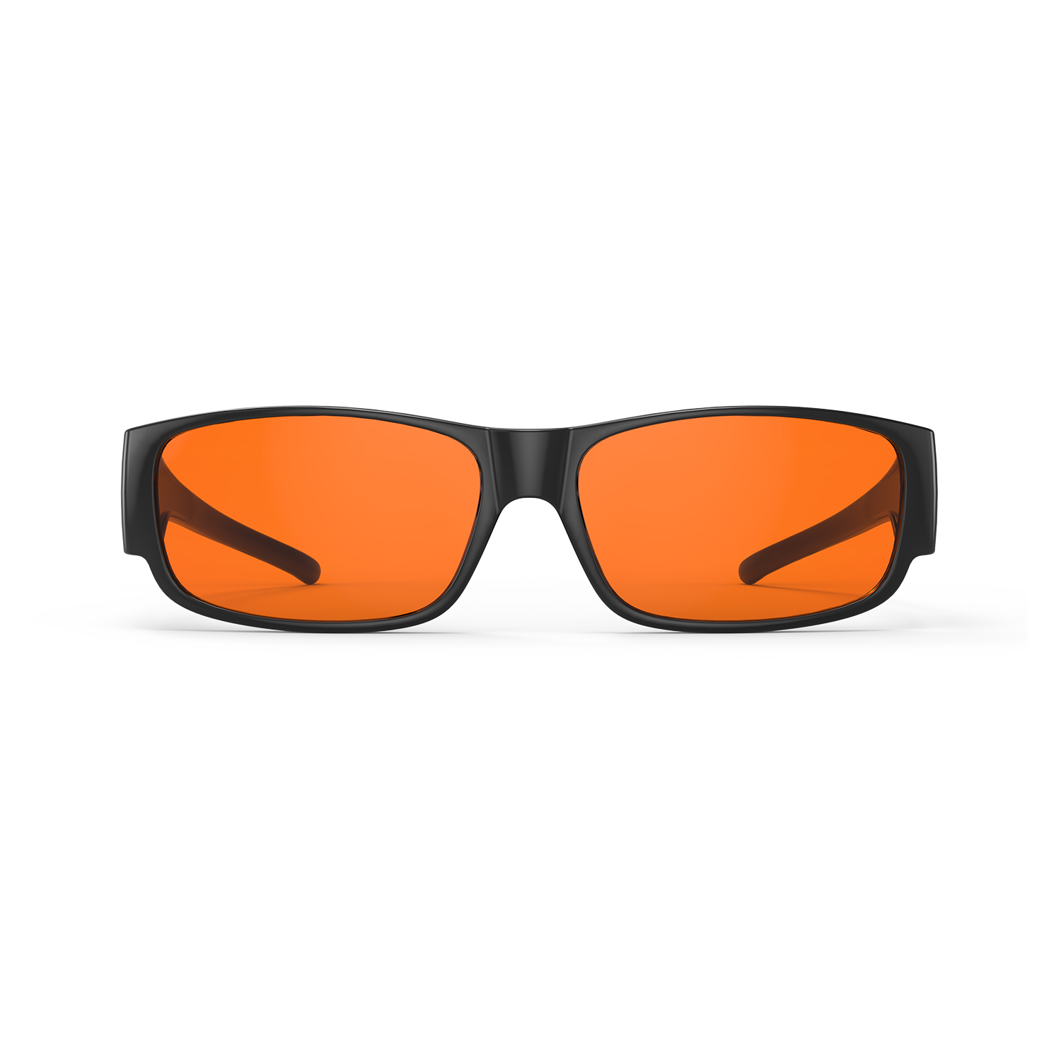 Night Ease™ Square Fitover Orange Sleep Glasses - Rectangular | Gloojo